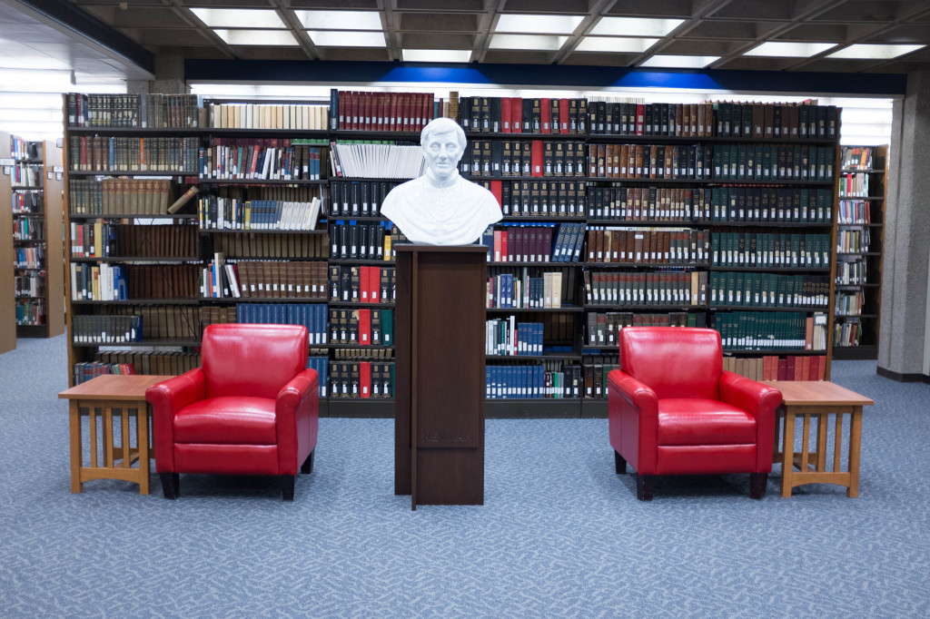 Bust in Kelly Library – a sibilant intake of breath