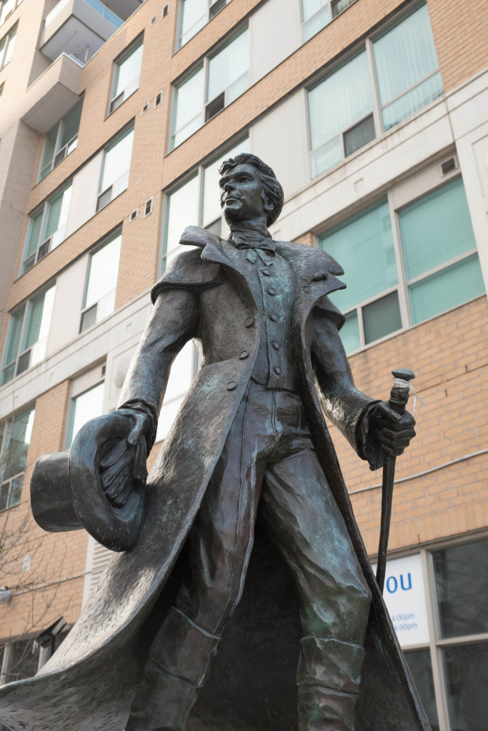 Alexander Wood statue – a sibilant intake of breath