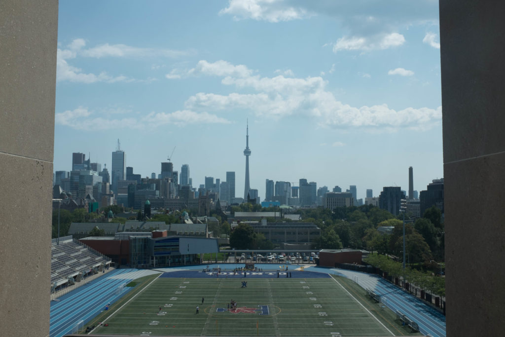 Varsity Stadium – a sibilant intake of breath